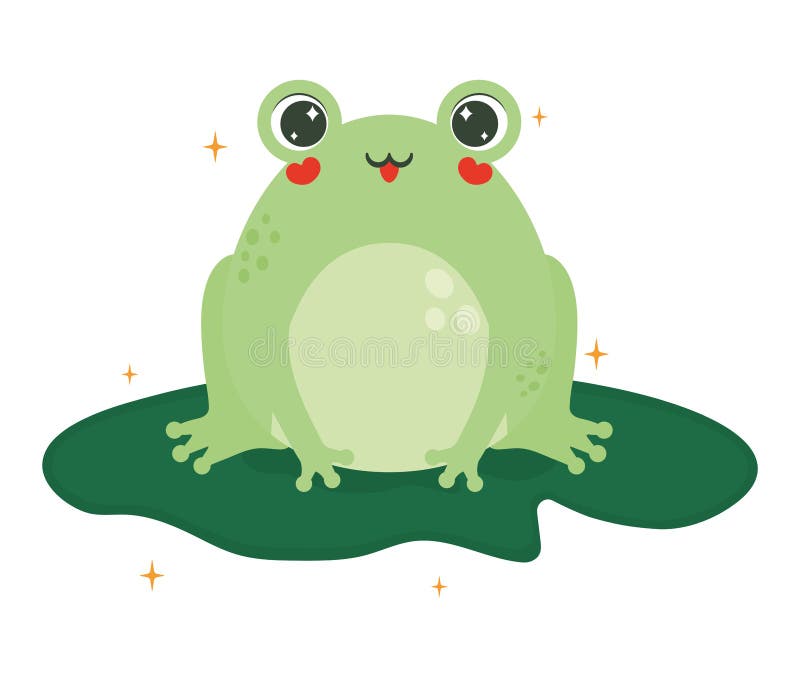 Smiling frog illustration stock vector. Illustration of design - 269355919
