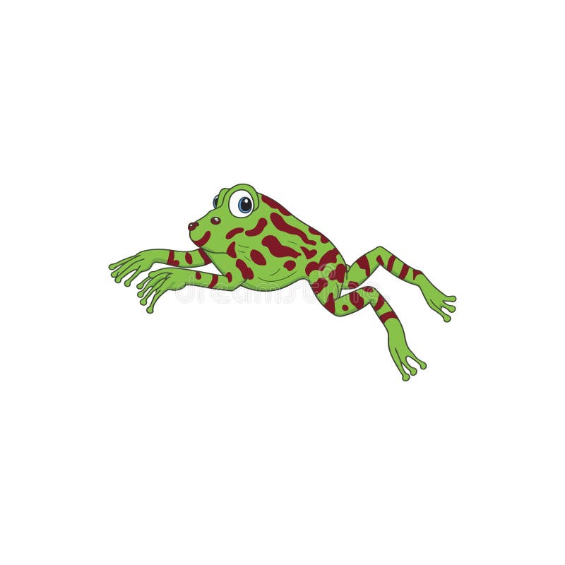 A Smiling Frog. Isolated Vector Illustration Stock Illustration ...