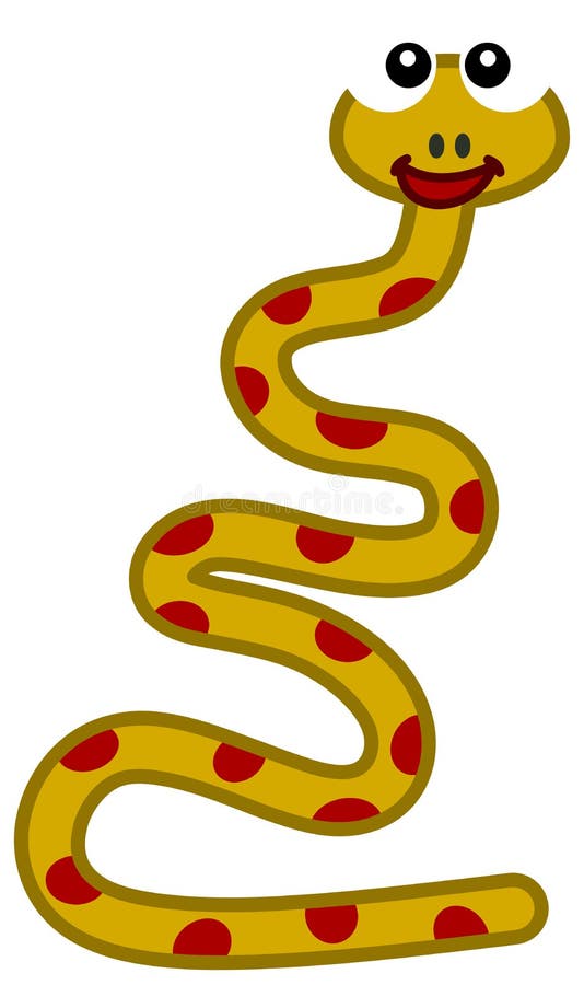 Smiling and Funny Snake Standing Dancing Stock Illustration ...