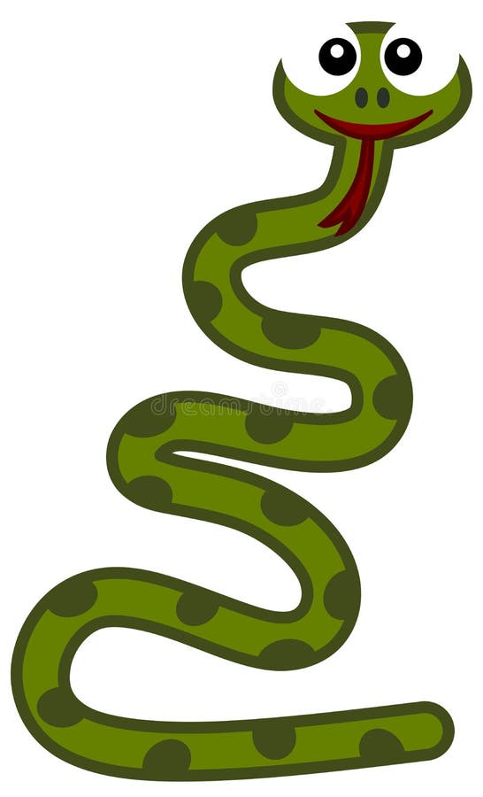Smiling and Funny Snake Standing Dancing Stock Illustration ...