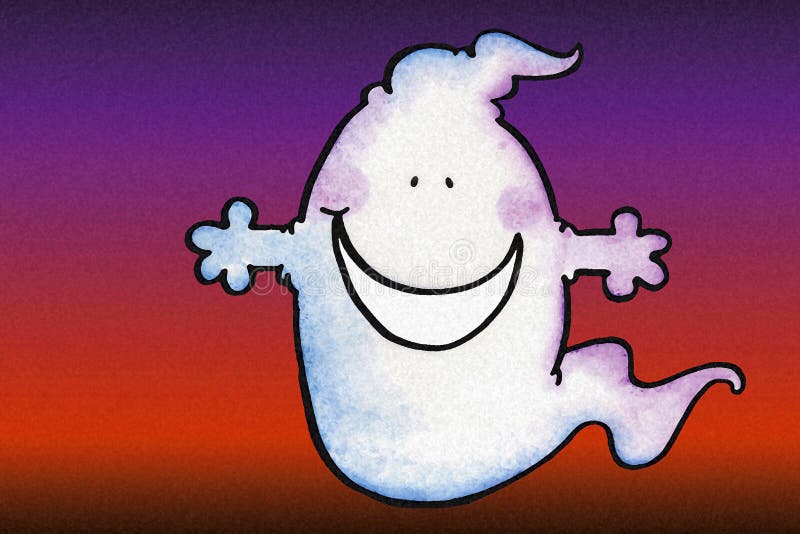 Smiling Ghost stock illustration. Illustration of spirit - 467429