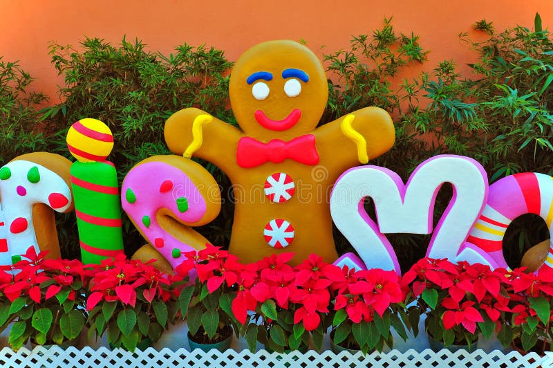 Smiling Gingerbread Cookie Man Stock Photo - Image of handmade ...