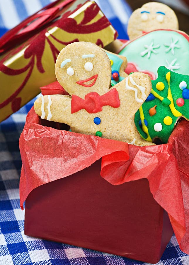 Smiling Gingerbread Man Cookies Stock Photo - Image of cookies, bread ...