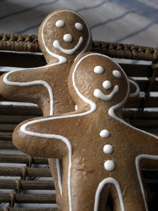 Smiling gingerbread men stock image. Image of happy, cheerful - 26250187
