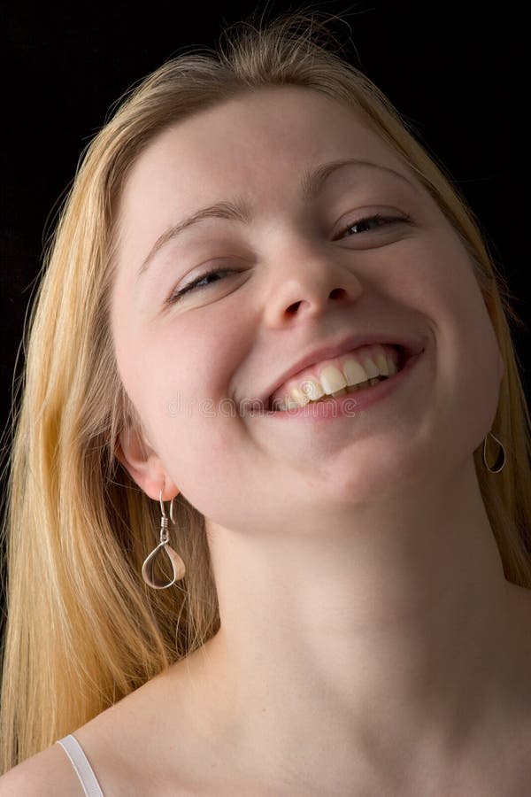 Smiling girl stock image. Image of glamour, portrait, beauty - 1806451