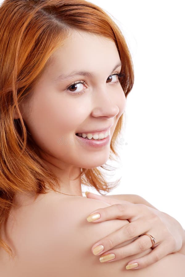 Smiling girl stock image. Image of studio, skincare, stunning - 2610969