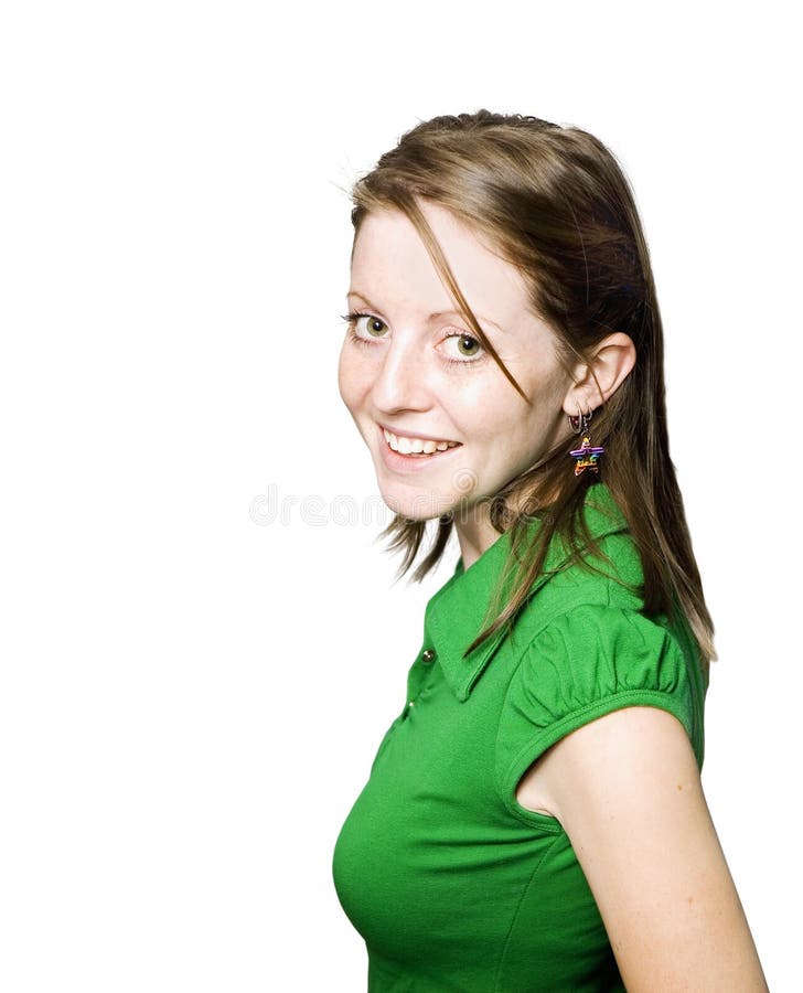 Smiling girl stock image. Image of happy, pleased, cute - 418503