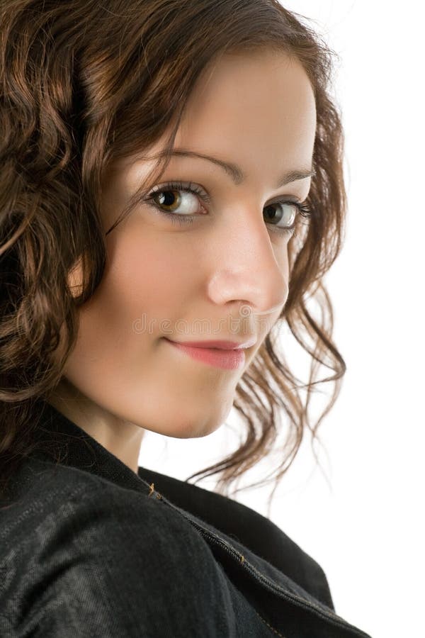 Smiling girl stock photo. Image of girl, glance, eyeshadow - 5066464