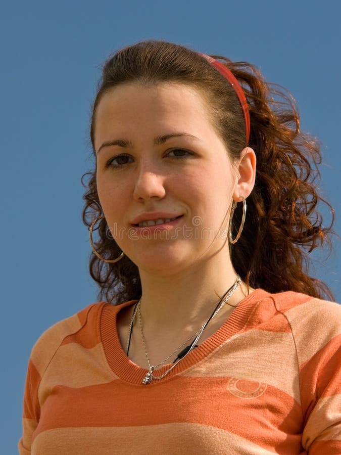 Smiling Girl stock image. Image of fillet, rings, lady - 5121541