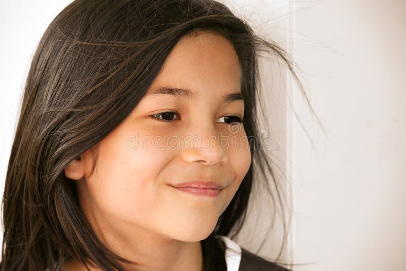 Smiling girl stock photo. Image of grin, nine, race, smiling - 6120464