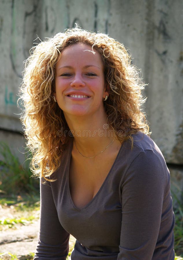 Smiling girl stock photo. Image of girl, look, pretty - 6926372