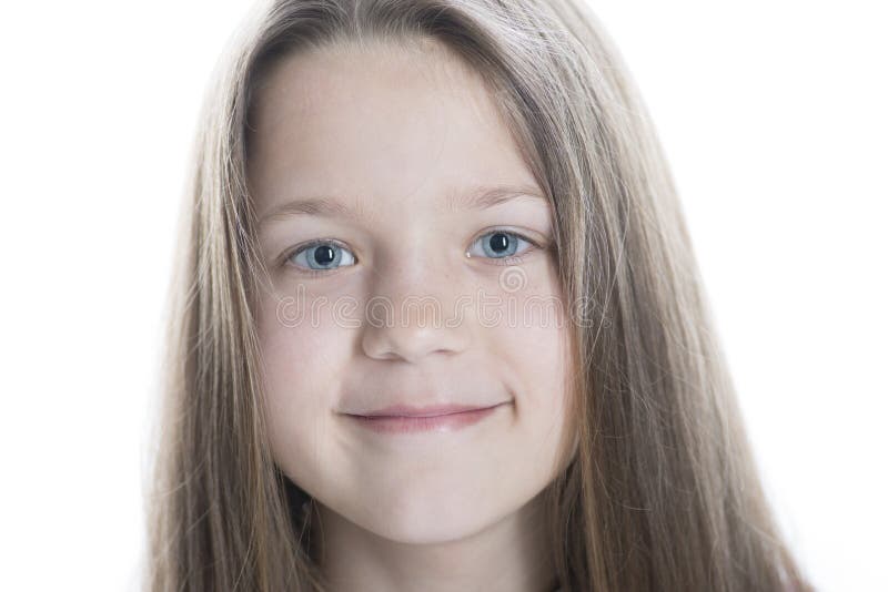 Girl face from below stock photo. Image of calm, skin - 109640258