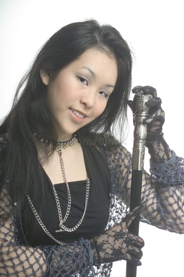 Smiling goth stock image. Image of girl, attractive, diversity - 375147