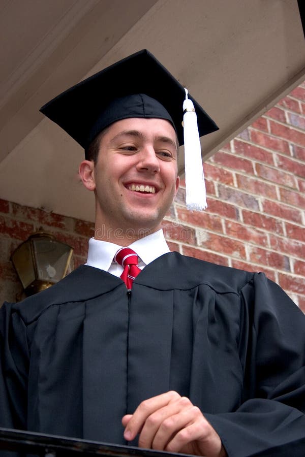 Smiling Graduate stock image. Image of excitement, knowledge - 482511