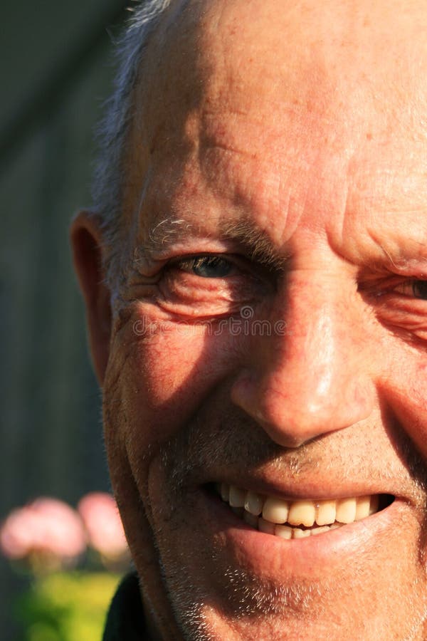 Smiling Grandpa stock image. Image of head, close, beauty - 6791451