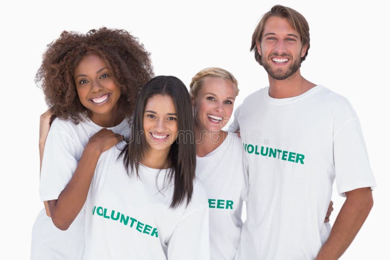 Group of Volunteers Collecting Clothing Donations Stock Image - Image ...