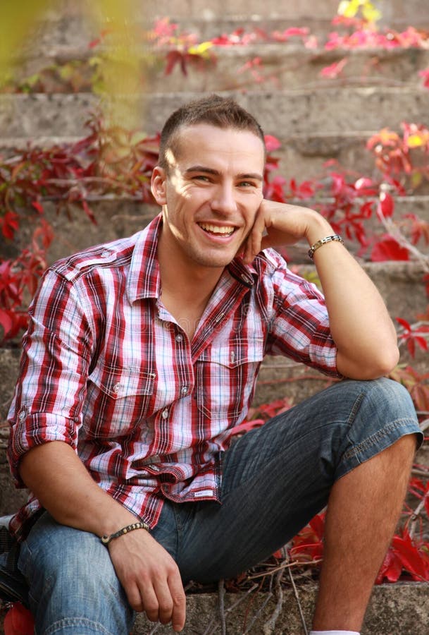 Smiling guy stock photo. Image of cute, bright, green - 11147840