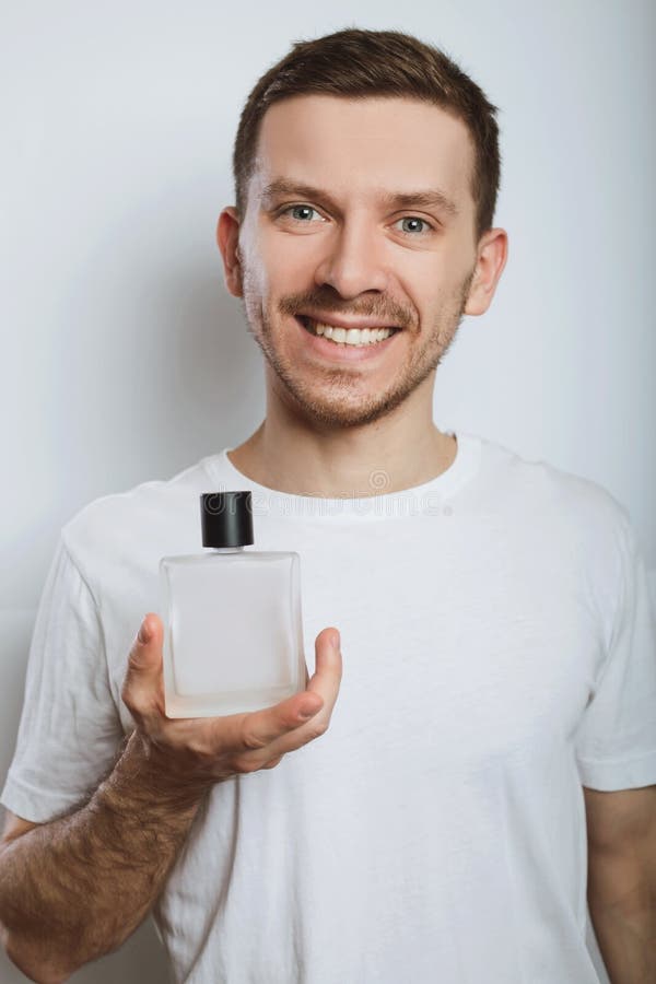 Man with perfume stock image. Image of morning, people - 180141685
