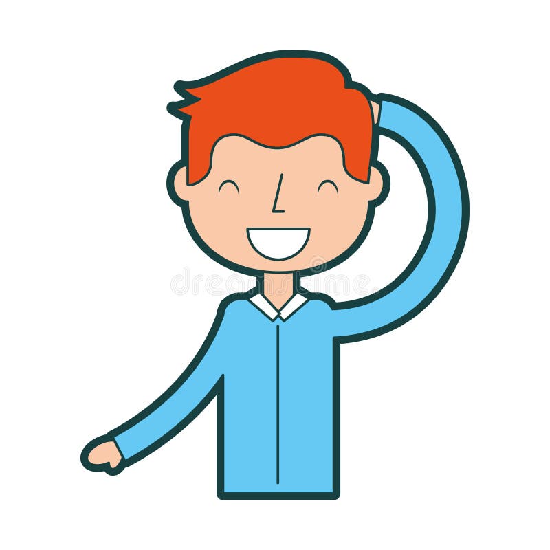 Smiling handsome icon boy stock vector. Illustration of happy - 92561612