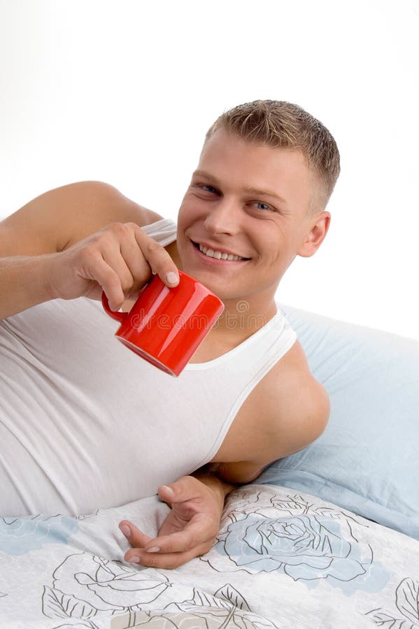 Smiling Handsome Man Drinking Coffee Mug Stock Photo - Image of ... Smiling Handsome Man Drinking Coffee Mug Stock Photo - Image of ...
