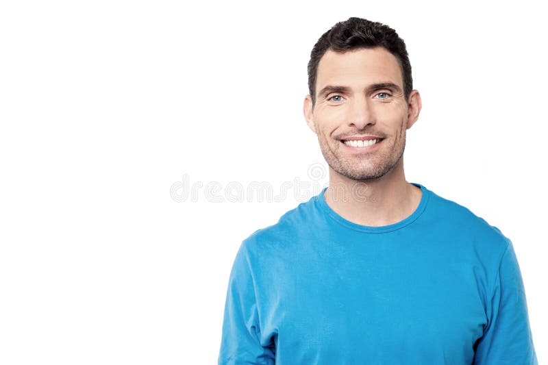 Handsome Middle Aged Male Model Posing Stock Image - Image of cheerful ...