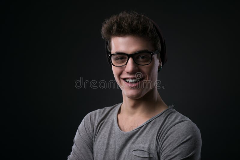 Handsome Nerd Man is Servicing Computer Motherboard and Cooler. Stock ...