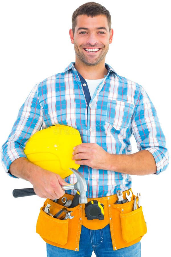 Construction Worker Relaxed Stock Photo - Image of occupation, people ...