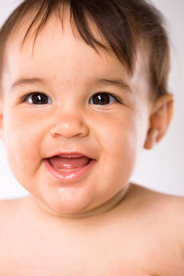 Smiling happy baby stock photo. Image of friendly, baby - 6997220