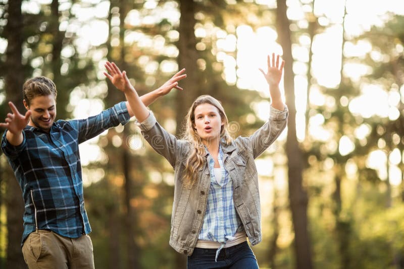 Smiling Happy Couple Dancing Stock Photo - Image of light, discovering ...