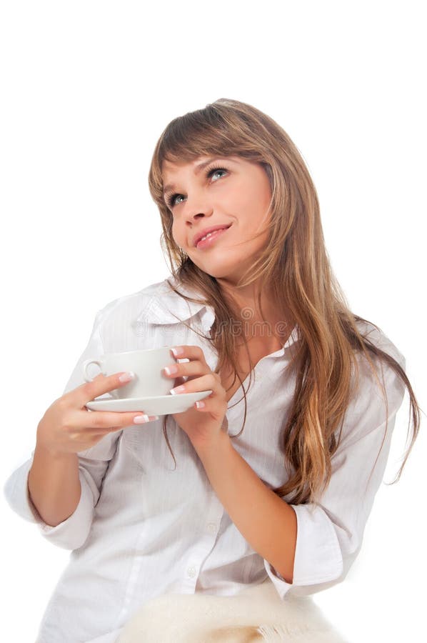 Smiling Happy Cute Young Woman Stock Image - Image of person, caucasian ...