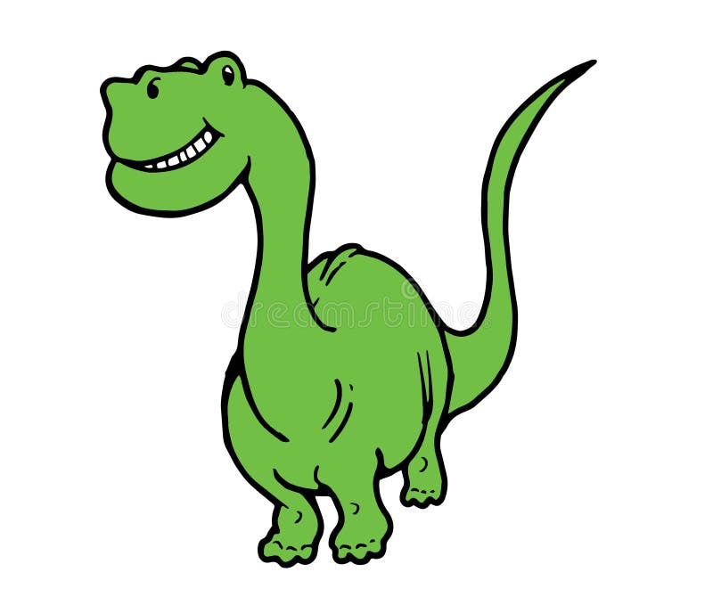 Smiling and Happy Dinosaur stock vector. Illustration of strong - 39436538