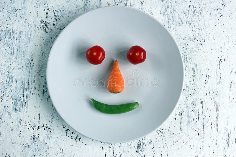 Happy Vegetable Face stock image. Image of smiling, food - 140317203