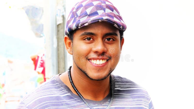 Smiling and Happy Hispanic Man Stock Photo - Image of person, joyful ...