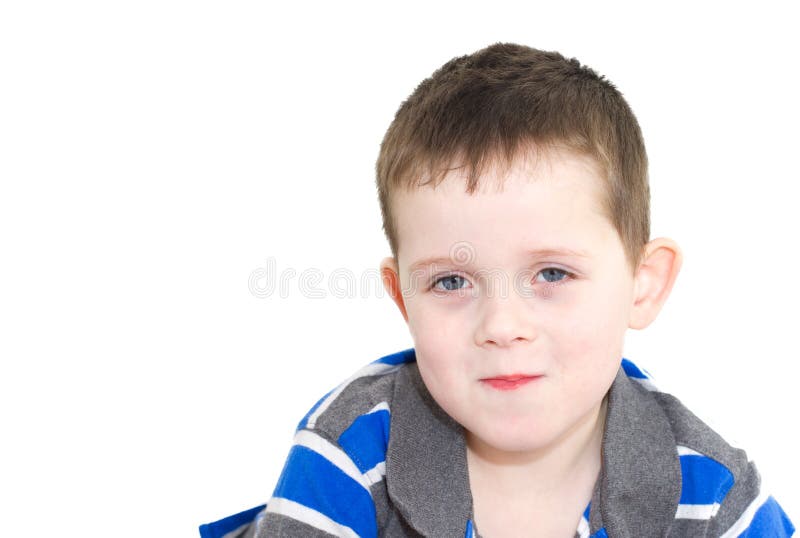 Grumpy Little Boy with Sad Bottom Lip Stock Image - Image of lonely ...