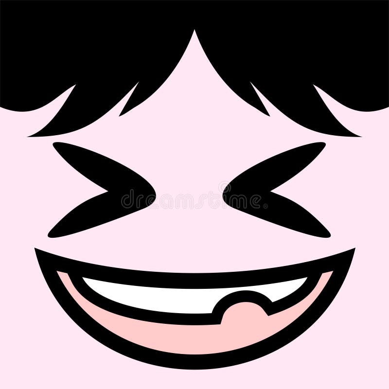 Smiling head stock vector. Illustration of icon, emoji - 90586646