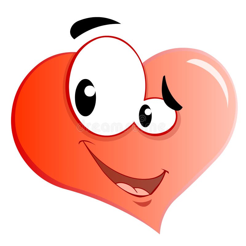 Smiling heart stock illustration. Illustration of valentine - 7170092
