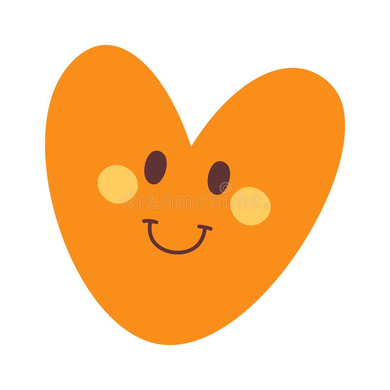 Smiling Heart Character stock vector. Illustration of smile - 278746181