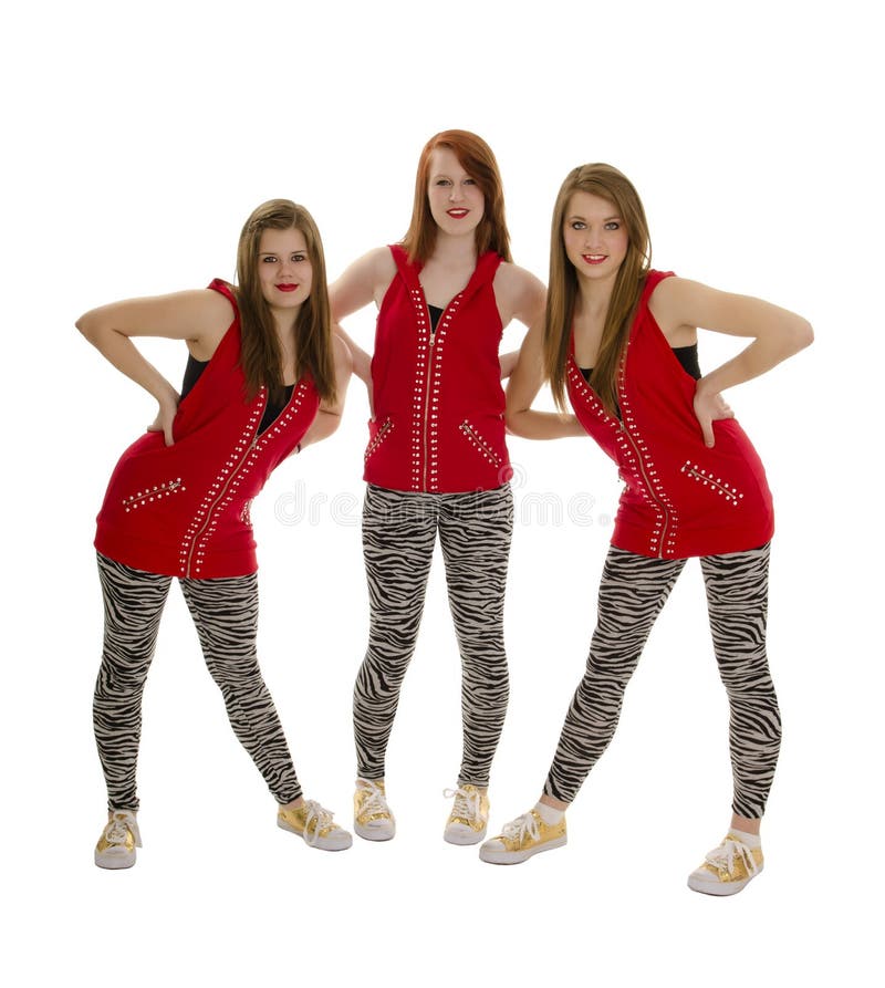 Smiling Hip Hop Dancers in Red Stock Image - Image of attitude, dance ...