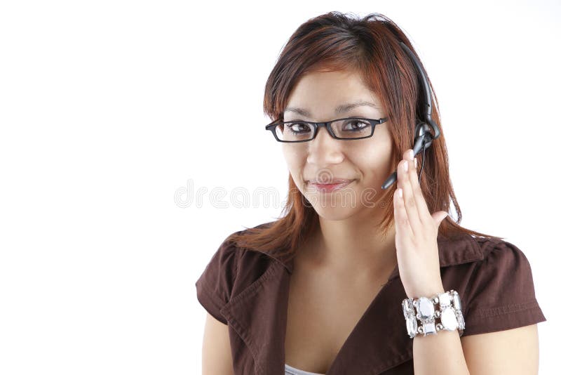 Customer Service/Call Center Rep Stock Image - Image of customer ...