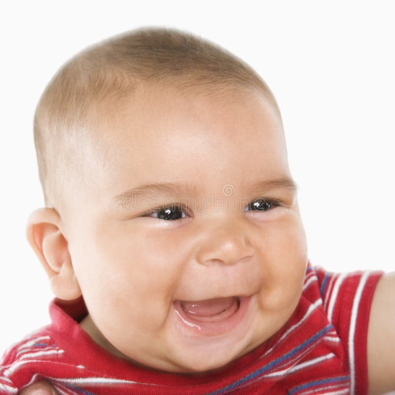 Smiling Hispanic Male Baby. Stock Photo - Image of latino, baby: 5538790