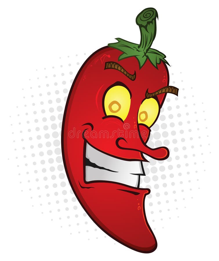 Hot Chili Pepper Devil Cartoon Character Stock Vector - Illustration of ...