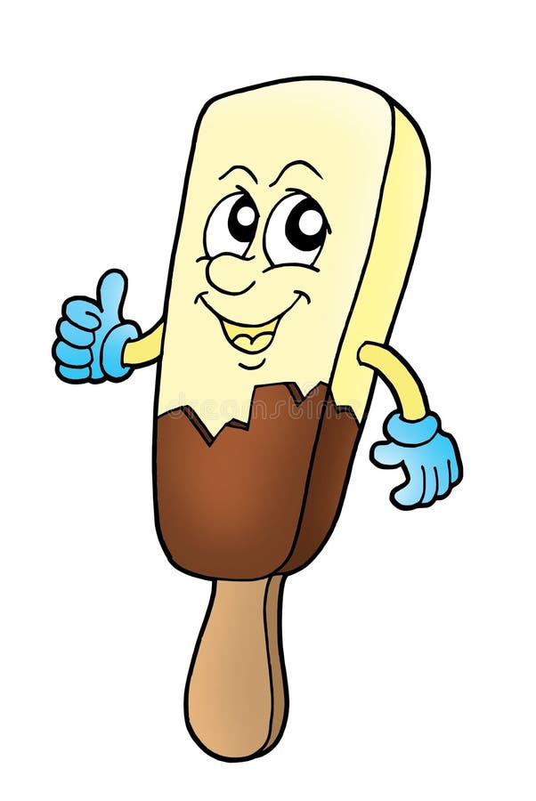 Smiling Ice Cream Cartoon Isolated Stock Vector - Illustration of ...