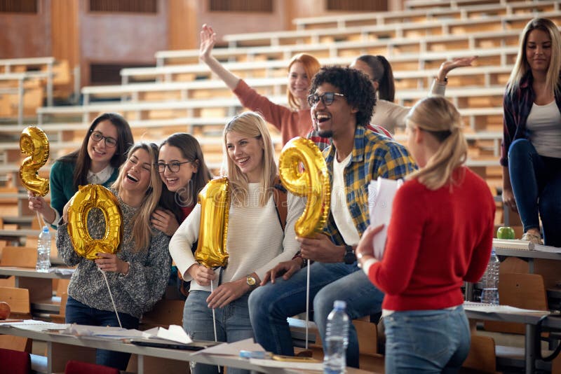 Smiling International Students Celebrating Holiday Stock Photo - Image ... Smiling International Students Celebrating Holiday Stock Photo - Image ...