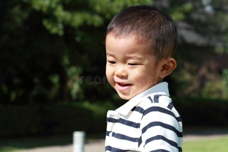 Smiling Japanese boy stock photo. Image of laugh, person - 101373230
