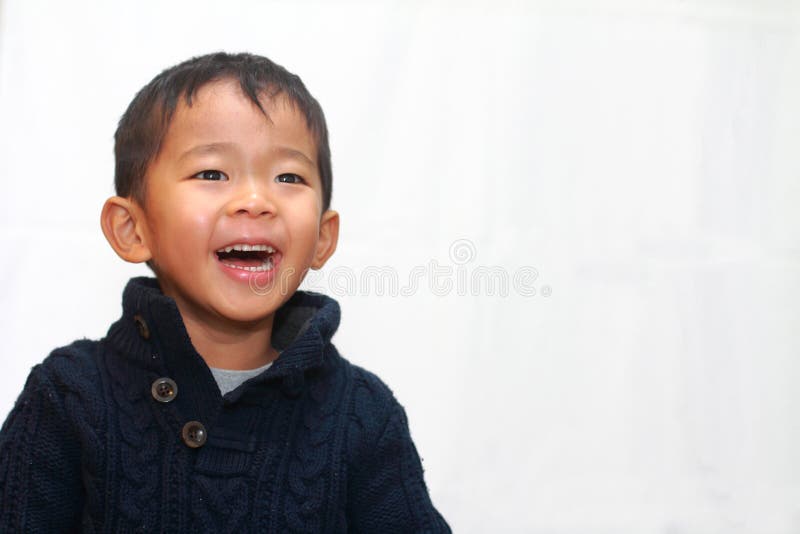 Smiling Japanese boy stock image. Image of four, male - 47648345