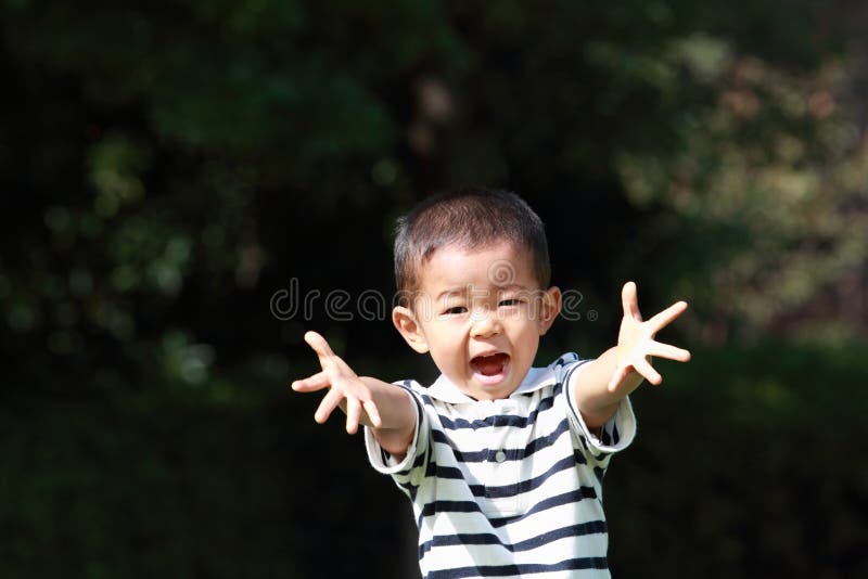 Smiling Japanese boy stock image. Image of cute, three - 48132949