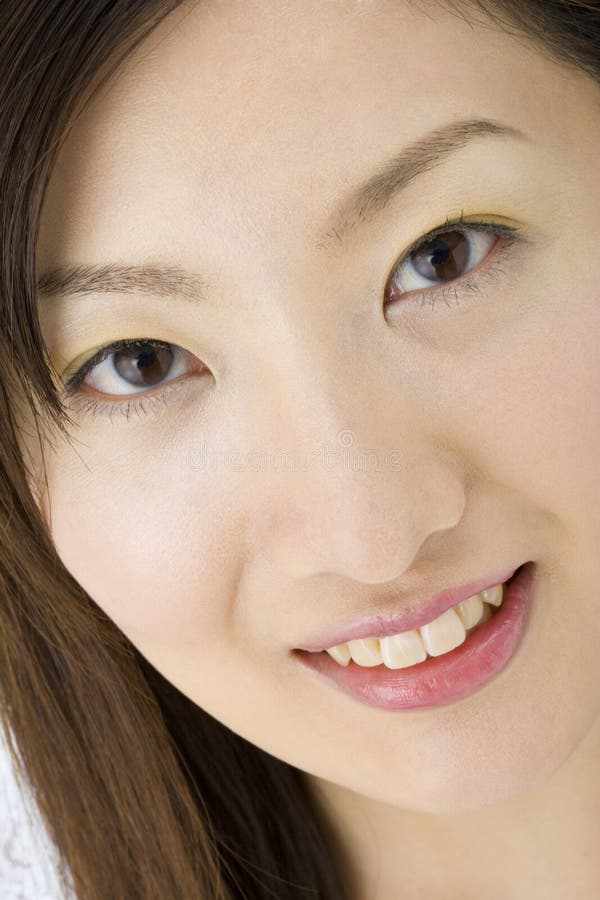 Smiling Japanese woman stock photo. Image of person, beauty - 10127554