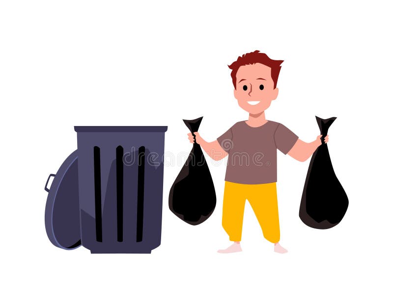 Smiling Clean Trash Can Stock Illustrations – 240 Smiling Clean Trash ...
