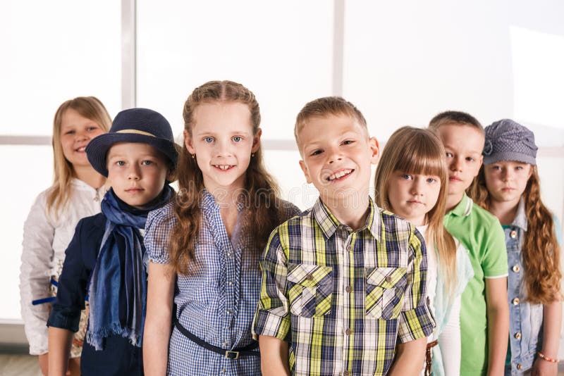 Smiling kids stock image. Image of children, closeup - 43266317