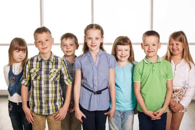 Smiling kids stock image. Image of color, kids, caucasian - 43266361